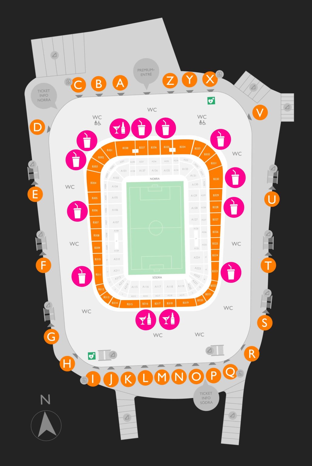 Hitta i arenan - 3Arena