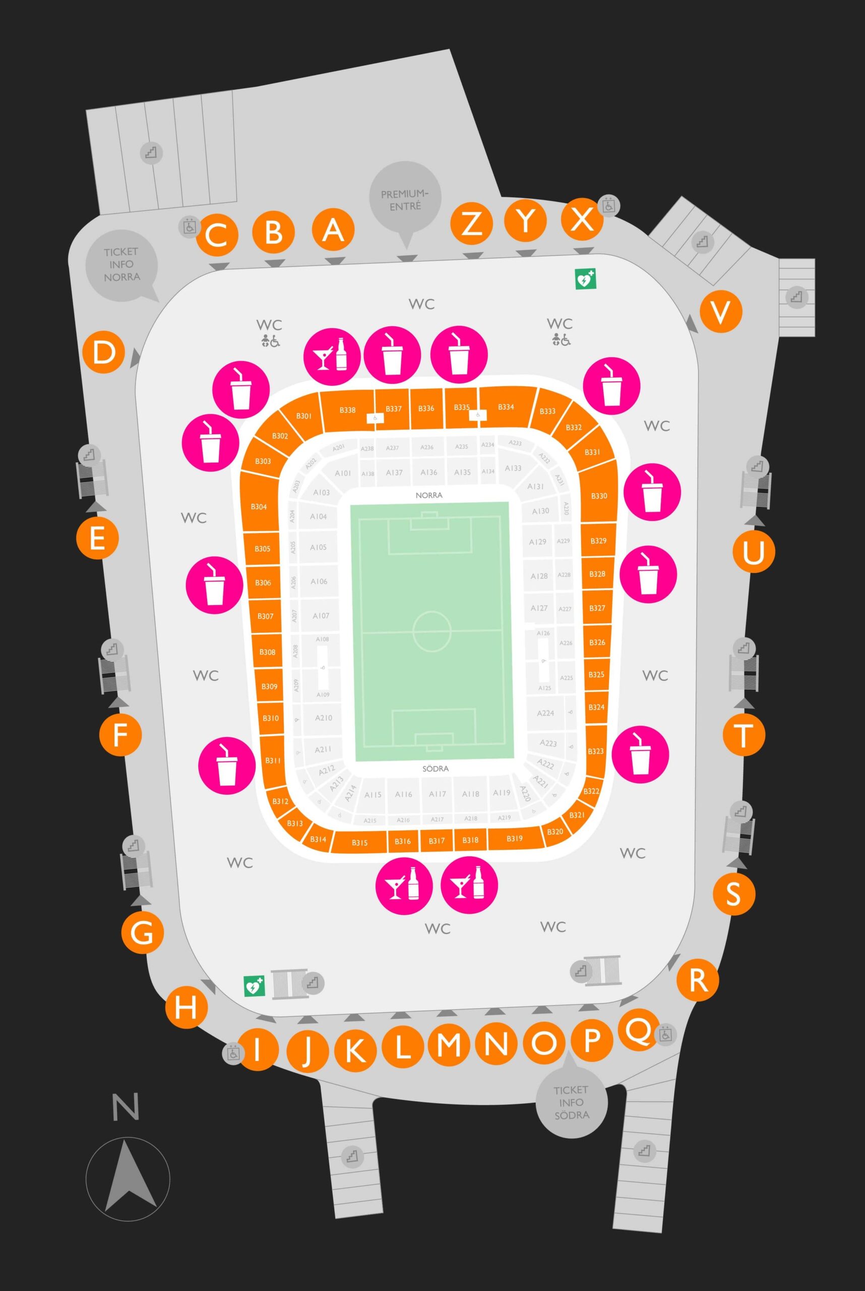 Hitta i arenan - 3Arena
