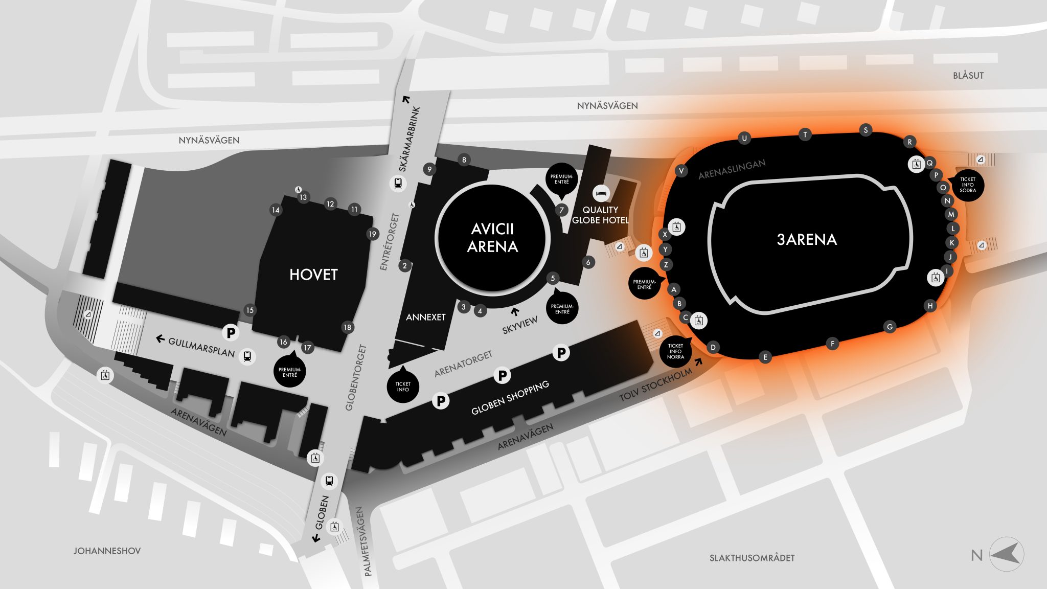 Locate in the arena - 3Arena